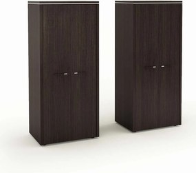 Vysoká skříň s obložením TopOffice 13, wenge