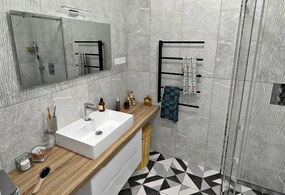 Sapho, SLICE Sušák ručníků 520x790mm, černá mat, SN883