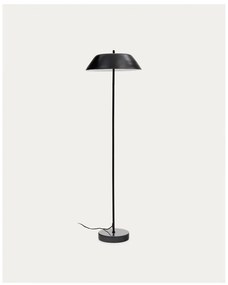 Černá stojací lampa s kovovým stínidlem (výška 153 cm) Sayra – Kave Home