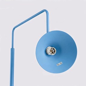 Sollux Lighting Stojací lampa NOX světle modrá