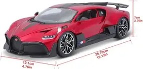 Bburago Bugatti Divo červená metalíza 1:18 / od 3 let