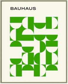 Zarámovaný digitální tisk Bauhaus Green Poster