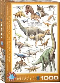 EUROGRAPHICS Puzzle Dinosauři z jurského období / 1000 dílků / 48,9 ×