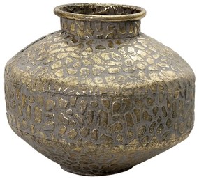 Zlatá antik dekorační váza Jaylinn – 27x21 cm