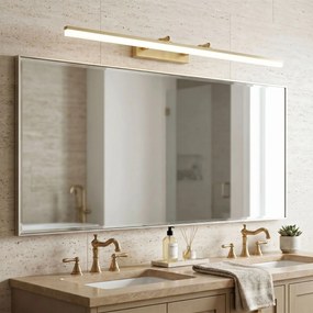 Toolight Rea, Koupelnové nástěnné LED svítidlo APP1877-1W 80cm BRUSH GOLD, OSW-66032