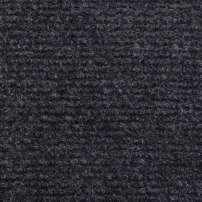 Koberec Antracitová 1,2 x 20 m Polyester 331336