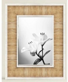 Rám na fotografie DKD Home Decor Bílý Přírodní Dřevo Dřevo MDF Moderní/jazz 19 x 1,5 x 24 cm