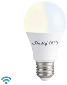 Chytrá LED žárovka E27 Shelly DUO teplá/studená bílá (2700-6500K) 9W (60W) WiFi stmívatelná