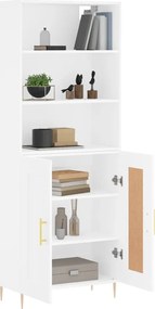 vidaXL Skříň highboard 69,5 x 34 x 180 cm kompozitní dřevo [3189941] Barva: Bílá