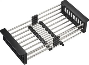 Mexen příslušenství, teleskopický odkapávač pro kuchyňský dřez, černá, 660730-70