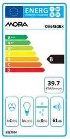 Mora OV648GBX Komínový odsavač par