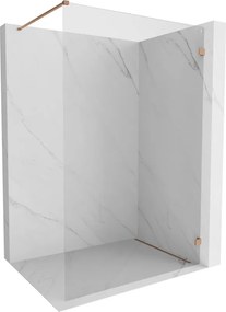 Mexen Lunar sprchová stěna pravá 110 x 200 cm, 8mm čiré sklo, měděná matná, 830-110-000-65-00-P
