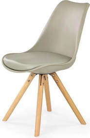 Jídelní židle K201 khaki (48 x 57) cm