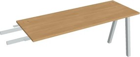 Hobis Kancelářský stůl k řetězení Hobis UEA 1600RU, deskaakát, bílá RAL 9016