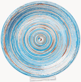 Sada ručně vyrobených mělkých talířů Swirl, 6 dílů