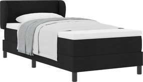 Postel s boxspringem s čelo Černá 80 x 200 cm textil 3339991