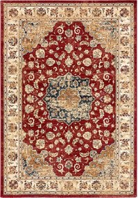 Kusový koberec Ragolle Da Vinci 57559 1464 červený krémový Rozměr: 133x195 cm