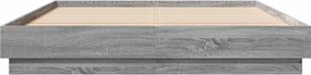 Rám postele s LED osvětlením šedý sonoma 150 x 200 cm 3209791