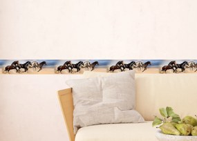 Samolepící bordura na zeď Koně | 5 m x 13.8 cm | DWB8242