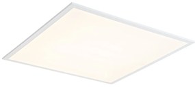Zapuštěný LED panel bílý čtvercový vč. LED 3000K - 6500K s přepínačem DIP - Seagal