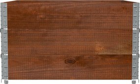 Zahradní truhlík hnědý 100 x 100 cm masivní borové dřevo 3295434