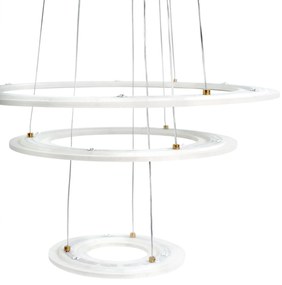 Toolight Závěsné LED osvětlení Modern D17 G041-3CP kartáčovaná zlatá