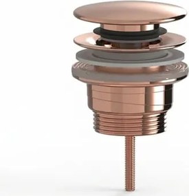 Výpusť k umyvadlu 5/4 SAT Aurum 7,2 cm, růžově zlatá lesklá, plast SATAUCCRG