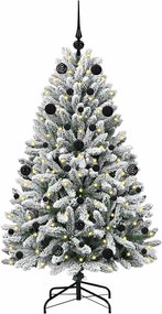 Umělý vánoční stromeček 150 cm 150 LED Teplá bílá PVC a ocel 3395740