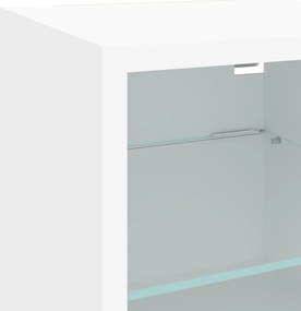 vidaXL 4dílná obývací stěna s LED kompozitní dřevo [3216711] Barva: hnědý dub