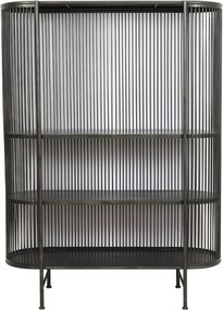 Černá kovová komoda YINTHE XL - 119*40*161 cm