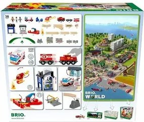 BRIO Vlaková sada záchranářského týmu / od 3 let