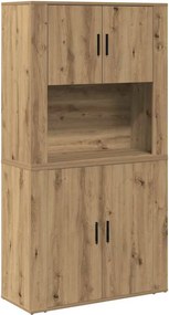 Vysoký bufet Artisanový dub 80 x 33 x 150 cm Kompozitní dřevo 3334337