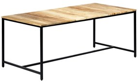 Jídelní stůl 180 x 90 x 75 cm masivní hrubé mangovníkové dřevo - Default Title