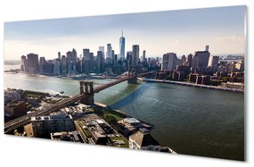 akrylový obraz Většina mrakodrapy panorama 100x50 cm