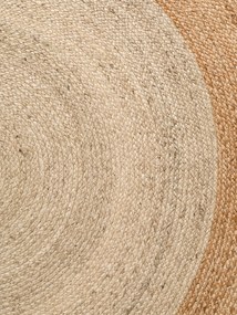 Hanse Home, AKCE: 100x100 (průměr) kruh Kusový koberec Looma 106225 Natur Ivory/Gold kruh, béžová, chodba / předsíň