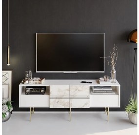 Asir | TV stolek DERIN 64,7x180 cm bílá | AS0875
