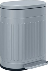 HOMCOM Odpadkový koš 20 l, pedálový s víkem, vyjímatelný vnitřní koš, funkce Soft-Close, 36,5 x 31,2 x 45 cm, šedá