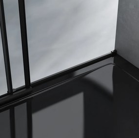 design sprchové posuvné dveře TERAMO 4 - BLACK 100-150cm Velikost: 150