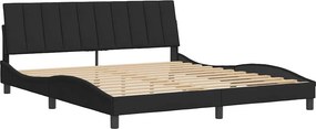 Rám postele bez matrace Hanko černý 180 x 200 cm samet 3207863