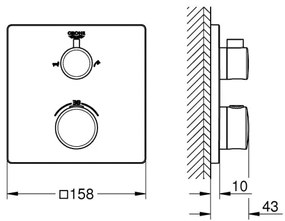 GROHE 24080000 - Termostatická vanová baterie GROHTHERM lesklý chrom
