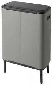 Brabantia BO TOUCH BIN HI Dotykový odpadkový koš 2x30 l - minerální světle šedá