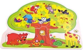 Bino Puzzle veselá zvířátka / od 12 měsíců
