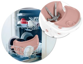 Růžová rostoucí židle na krmení Ricokids Mani pro děti