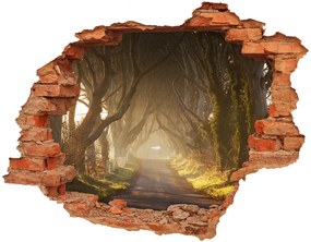 Wallmuralia Nálepka fototapeta 3D výhled Mlha v lese 90x70 cm
