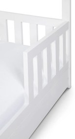 Klups Dětská postýlka - domeček LIV 160x80 cm se šuplíkem bílá