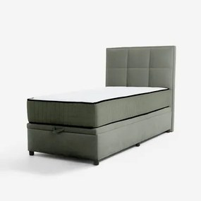 Postel boxspring zelená LAURITA SQUARE 120x200 cm