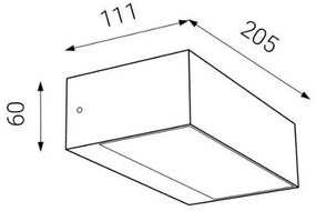 LED2 - LED Venkovní nástěnné svítidlo KVADER LED/9W/230V IP54