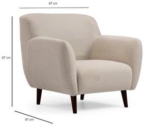 Designové křeslo Laelia béžové