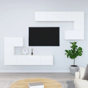 Nástěnná TV skříňka bílá kompozitní dřevo 3114582
