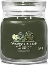 Yankee Candle Signature Silver Sage  Pine 368g - svíčka střední 2 knot